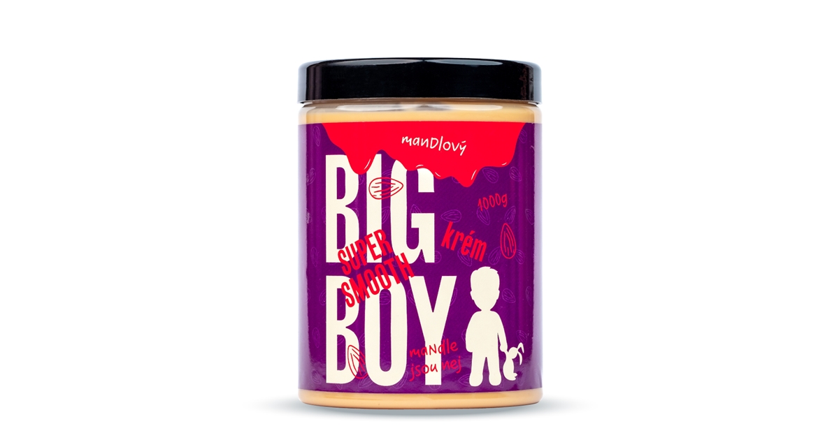 BIG BOY® Mandlový krém super smooth 1000g - BIG BOY® BIG BOY® Mandlový krém super smooth 1000g - BIG BOY®